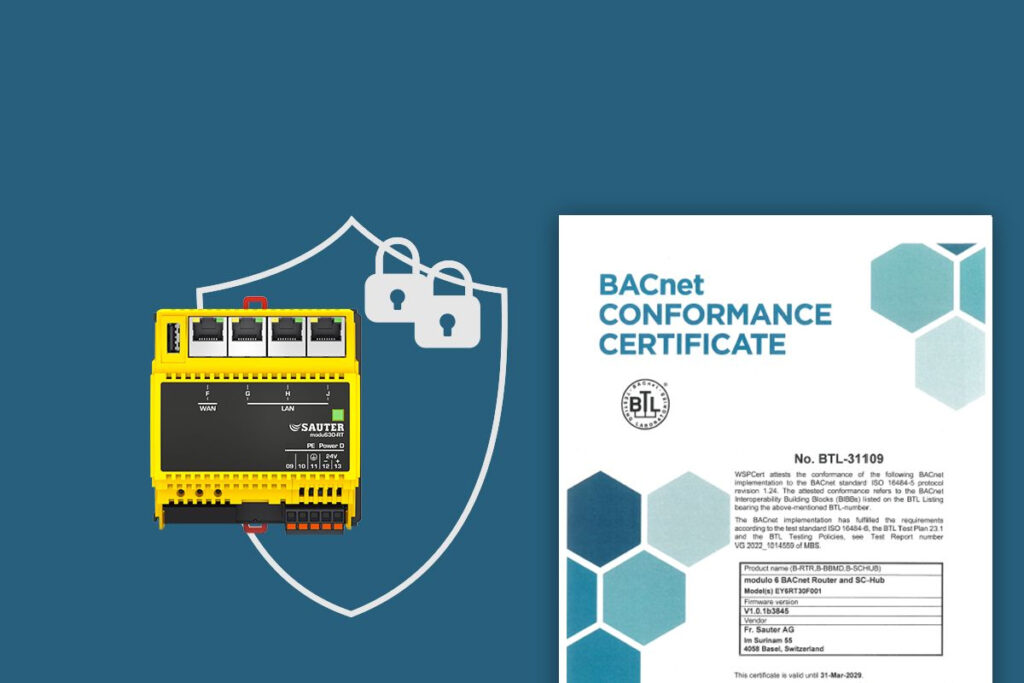 SAUTER BACnet/SC-Router recebe Certificado de Conformidade BACnet – Onix